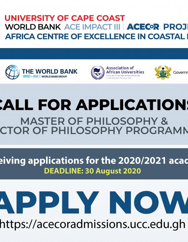 Call for Applications for Scholarships - 2020/21 | ACECoR